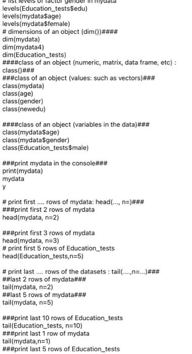 Solved #####Keyboard Input#### # create a data frame from | Chegg.com
