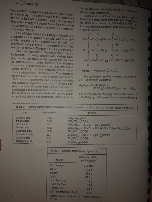 CALORIE DETERMINATION IN A PEANUT. NAME DATE PRE-LAB. | Chegg.com
