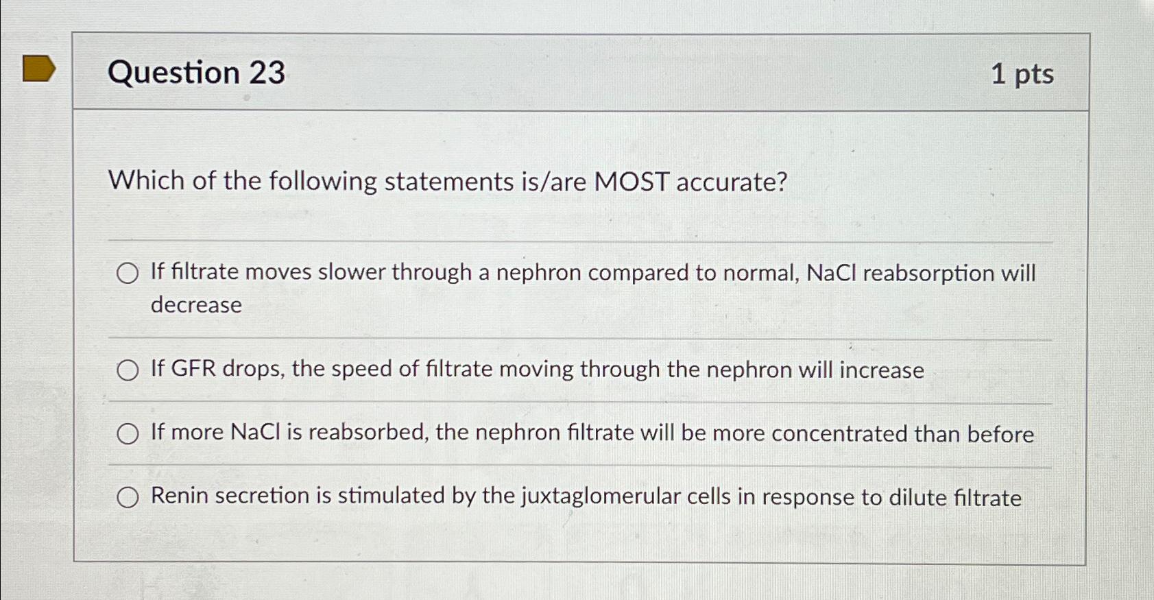 Solved Question 231 ﻿ptsWhich of the following statements | Chegg.com