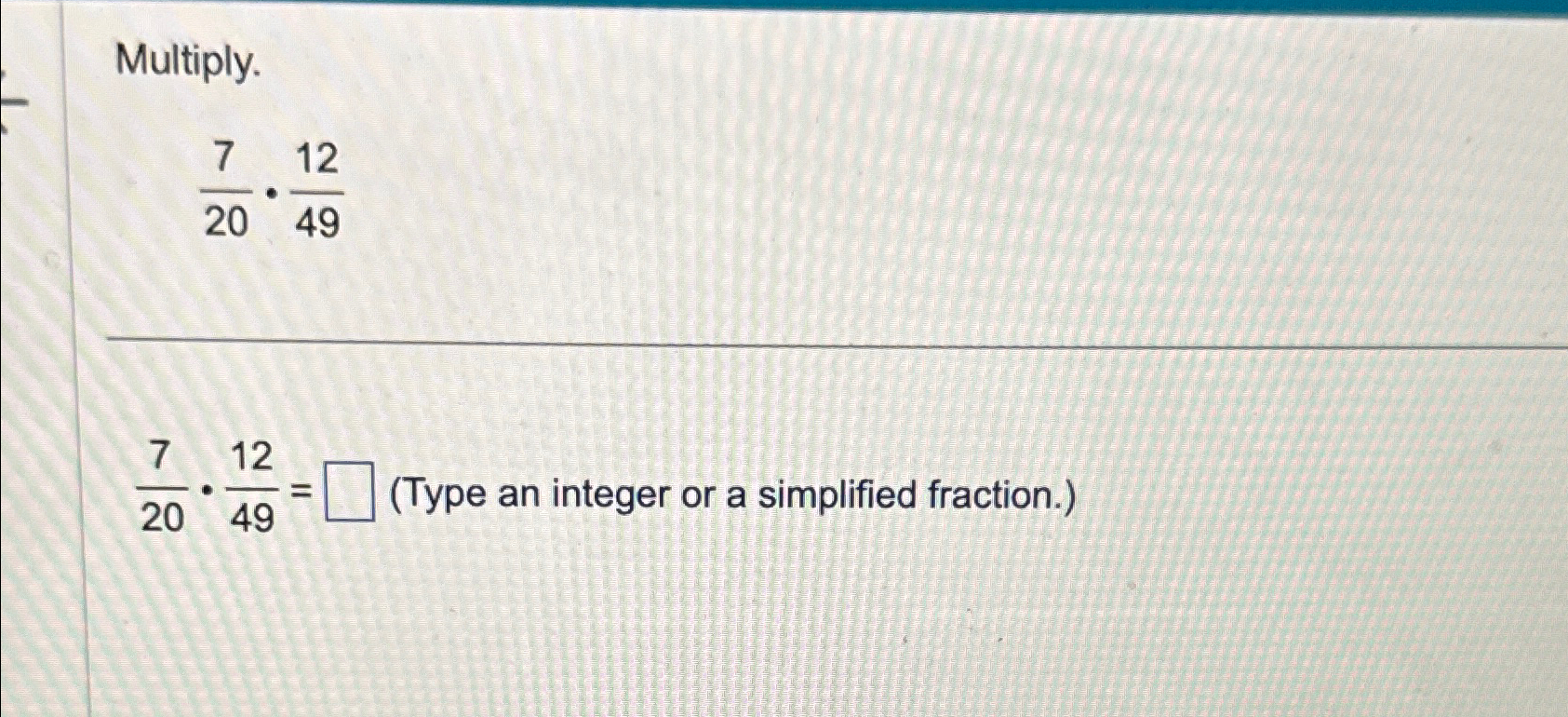 Solved Multiply.720*1249720*1249=, (Type an integer or a | Chegg.com