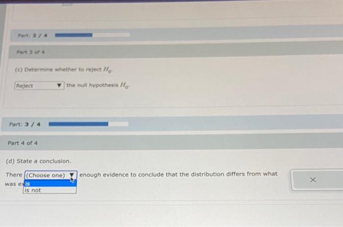 Solved For the following observed and expected frequencies: | Chegg.com