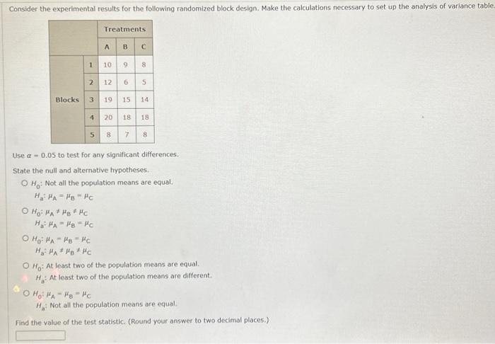 Solved Consider the experimental results for the following | Chegg.com