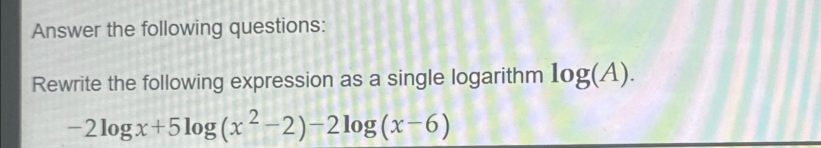 Solved Answer the following questions:Rewrite the following | Chegg.com