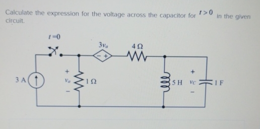 Solved Calculate the expression for the voltage across the | Chegg.com
