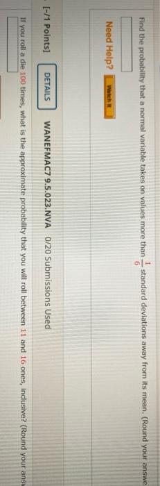 Solved Find the probability that a normal variable takes on | Chegg.com
