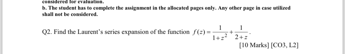 Solved considered for evaluation.b. ﻿The student has to | Chegg.com
