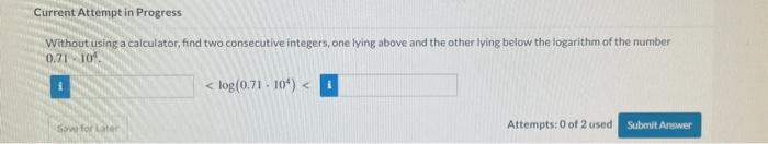 Solved Without using a calculator, find two consecutive | Chegg.com