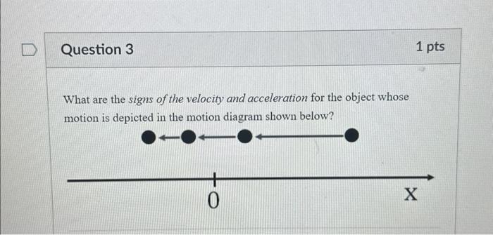 Solved understanding whether the acceleration and velocity | Chegg.com Solved understanding whether the acceleration and velocity | Chegg.com