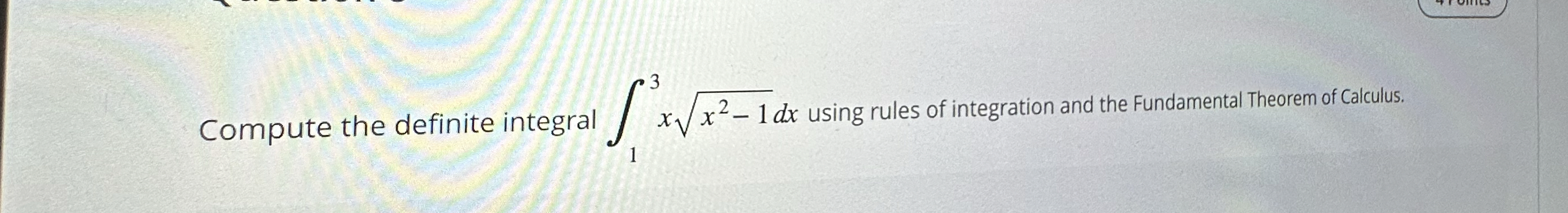 Solved Compute the definite integral ∫13xx2-12dx ﻿using | Chegg.com