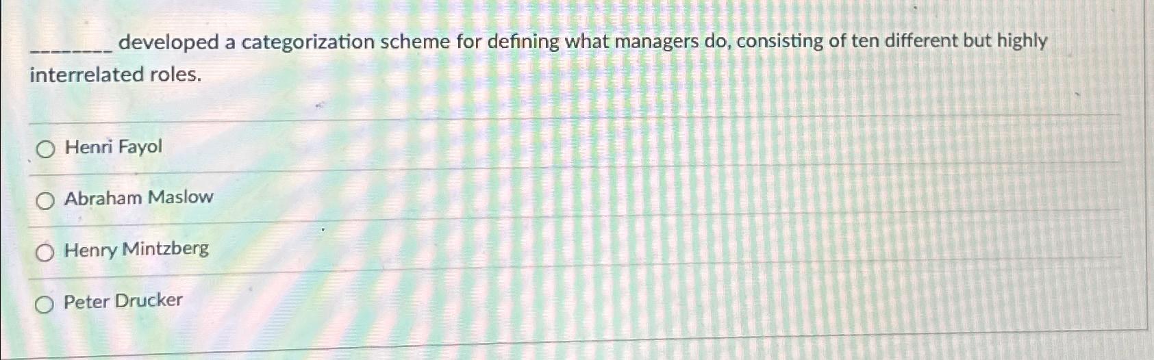 Solved developed a categorization scheme for defining what | Chegg.com