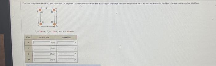 Solved t1=24.0 A1t2=12.0 A and r=37.0 cm | Chegg.com