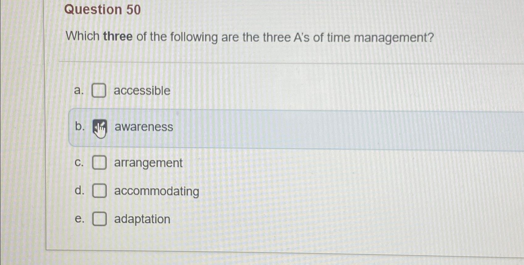 Solved Question 50Which three of the following are the three | Chegg.com Solved Question 50Which three of the following are the three | Chegg.com