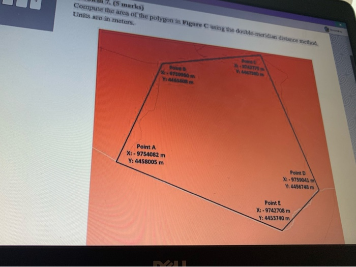 Solved 7. (5 marks) Compute the area of the polygon in | Chegg.com