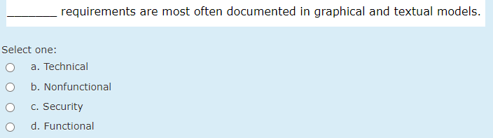 Solved requirements are most often documented in graphical | Chegg.com Solved requirements are most often documented in graphical | Chegg.com