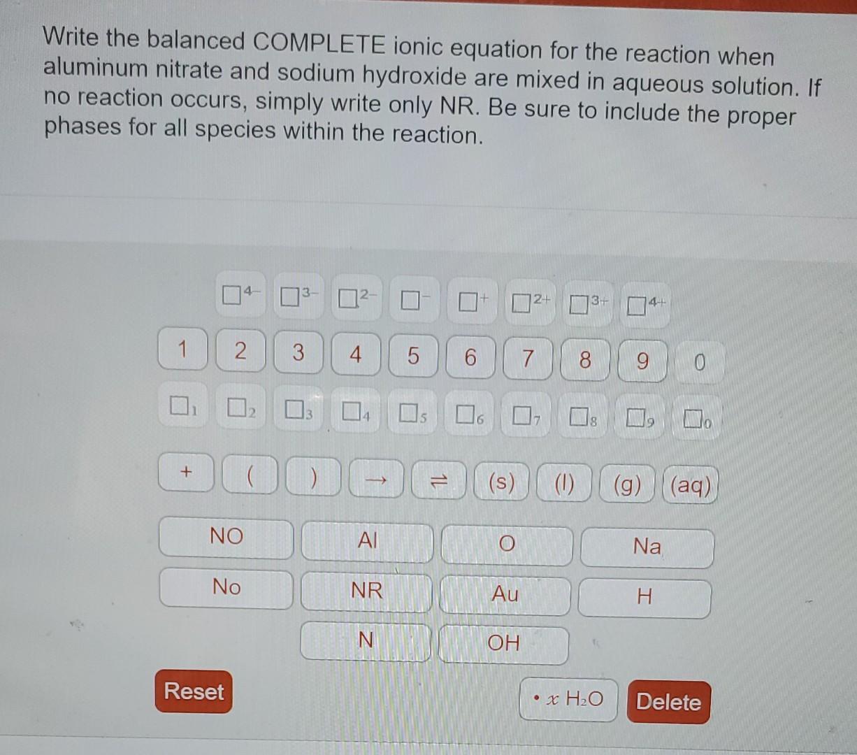 Solved Write The Balanced COMPLETE Ionic Equation For The Chegg solved-write-the-balanced-complete-ionic-equation-for-the-chegg