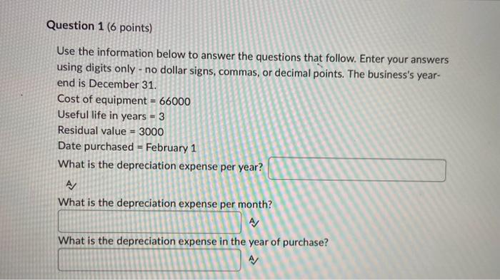Solved Use the information below to answer the questions | Chegg.com