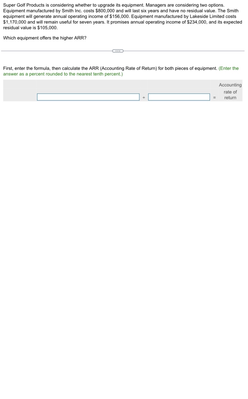 First Enter The Formula Then Calculate The Arr