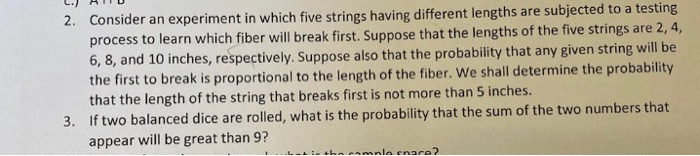 Solved 2. Consider an experiment in which five strings | Chegg.com