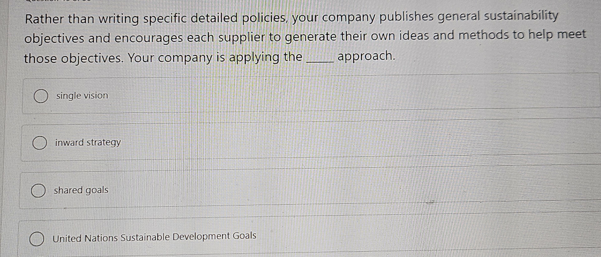 Solved Rather than writing specific detailed policies, your | Chegg.com