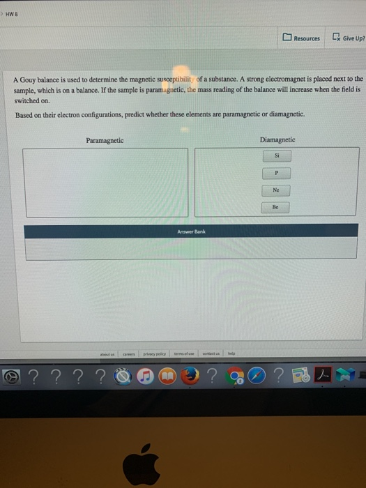 Solved Resources D Give Up? A Gouy balance is used to | Chegg.com
