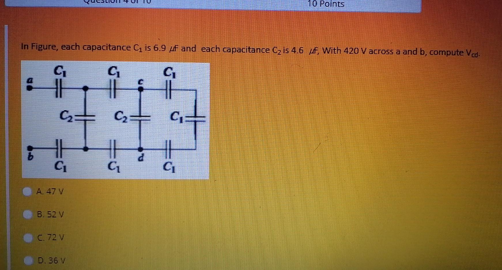 Solved 10 Points In Figure, each capacitance C1 is 6.9 F and | Chegg.com Solved 10 Points In Figure, each capacitance C1 is 6.9 F and | Chegg.com