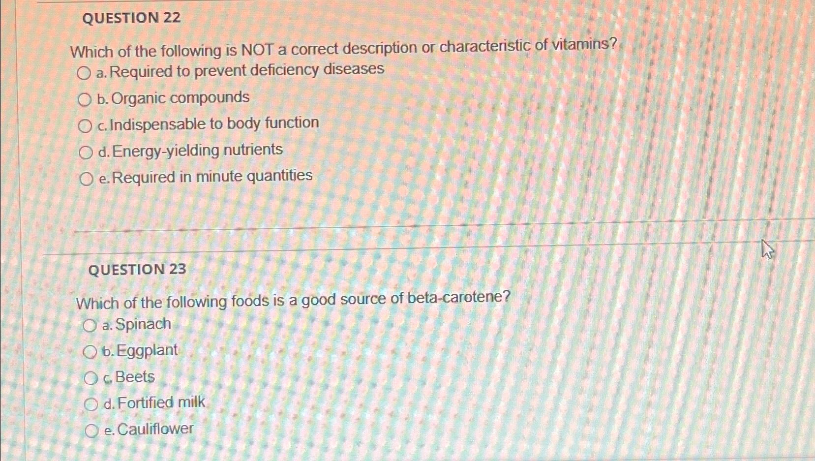Solved QUESTION 22Which of the following is NOT a correct | Chegg.com