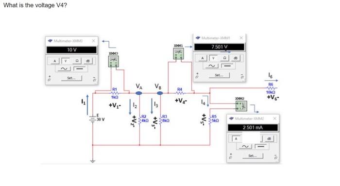 Solved What is the voltage V4? | Chegg.com