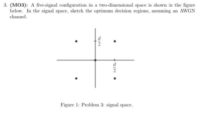 Solved 3. (MO3): A five-signal configuration in a | Chegg.com