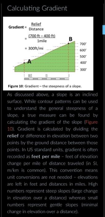 Solved Calculating Gradient Figure 10: Gradient - the | Chegg.com