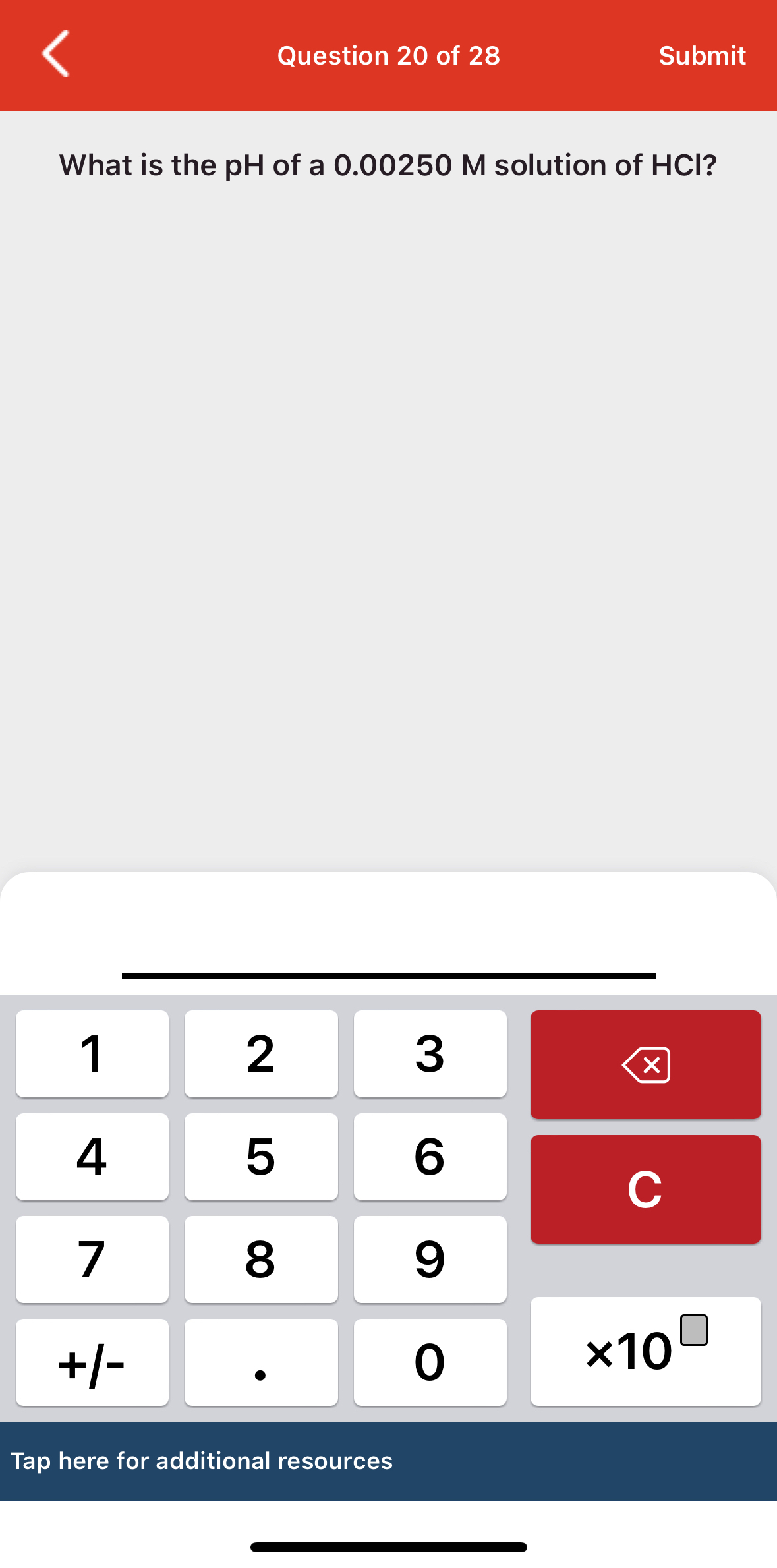 Solved What is the pH of a 0.00250 ﻿M solution of HCl | Chegg.com