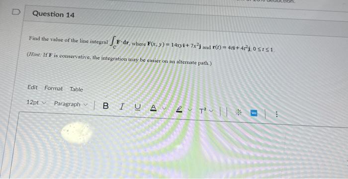 Solved Find the value of the line integral \\( \\int_{C} | Chegg.com