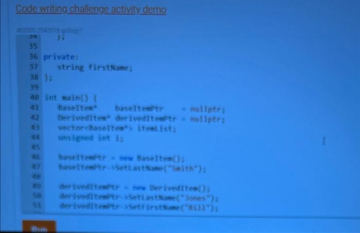 Solved 5.7.2: Basic polymorphism. Write the Printltem0 | Chegg.com Solved 5.7.2: Basic polymorphism. Write the Printltem0 | Chegg.com