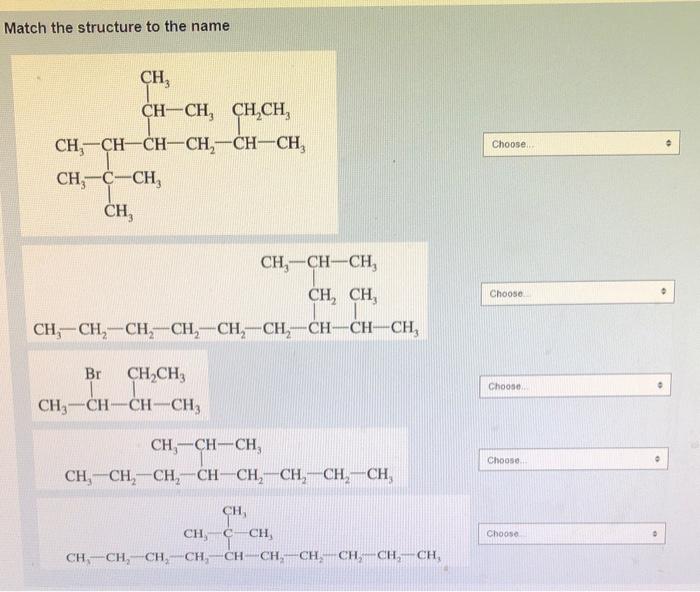 Solved Choose... Choose... hexylnonane-2-octane | Chegg.com