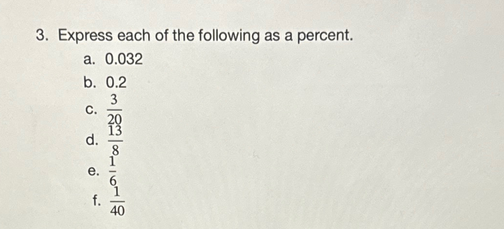 Solved Express each of the following as a | Chegg.com