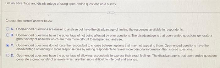 Solved List an advantage and disadvantage of using | Chegg.com