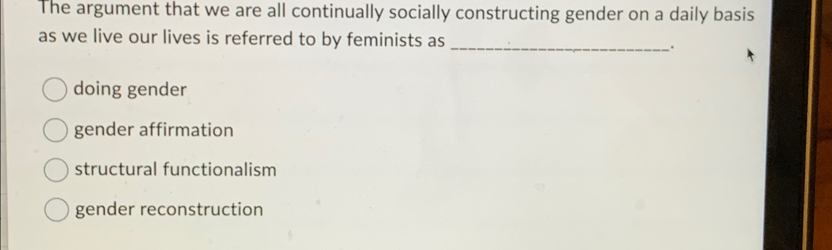 Solved The argument that we are all continually socially | Chegg.com