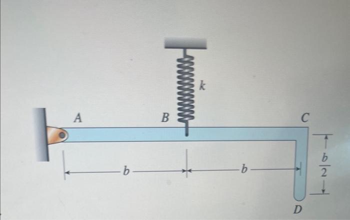 Solved 2.2-3 The L-shaped arm ABCD shown in the figure lies | Chegg.com