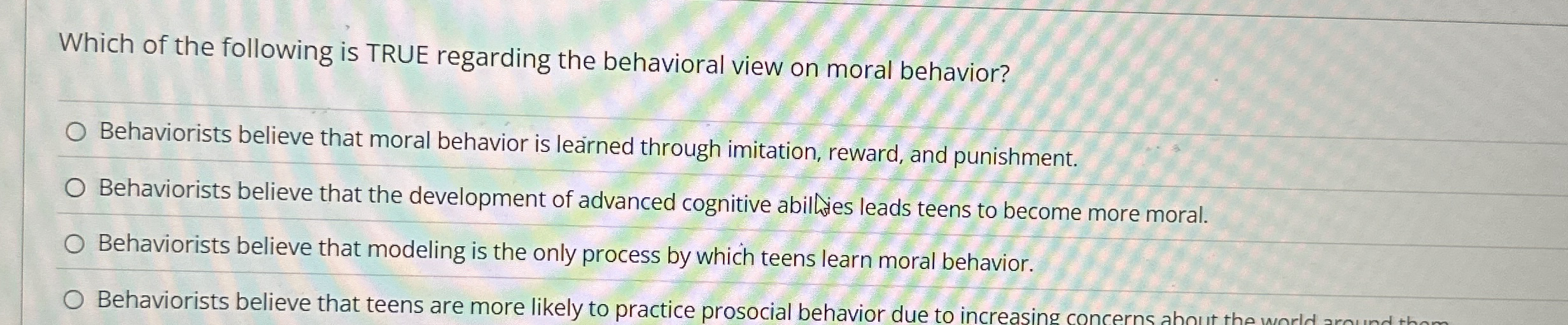 Solved Which of the following is TRUE regarding the | Chegg.com