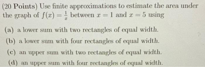Solved (20 Points)Determine whether the following sequence | Chegg.com