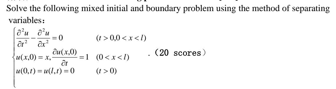 Solved Solve the following mixed initial and boundary | Chegg.com