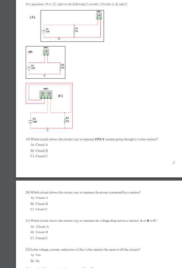 Solved For questions 19 ﻿to 22, ﻿refer to the following 3 | Chegg.com