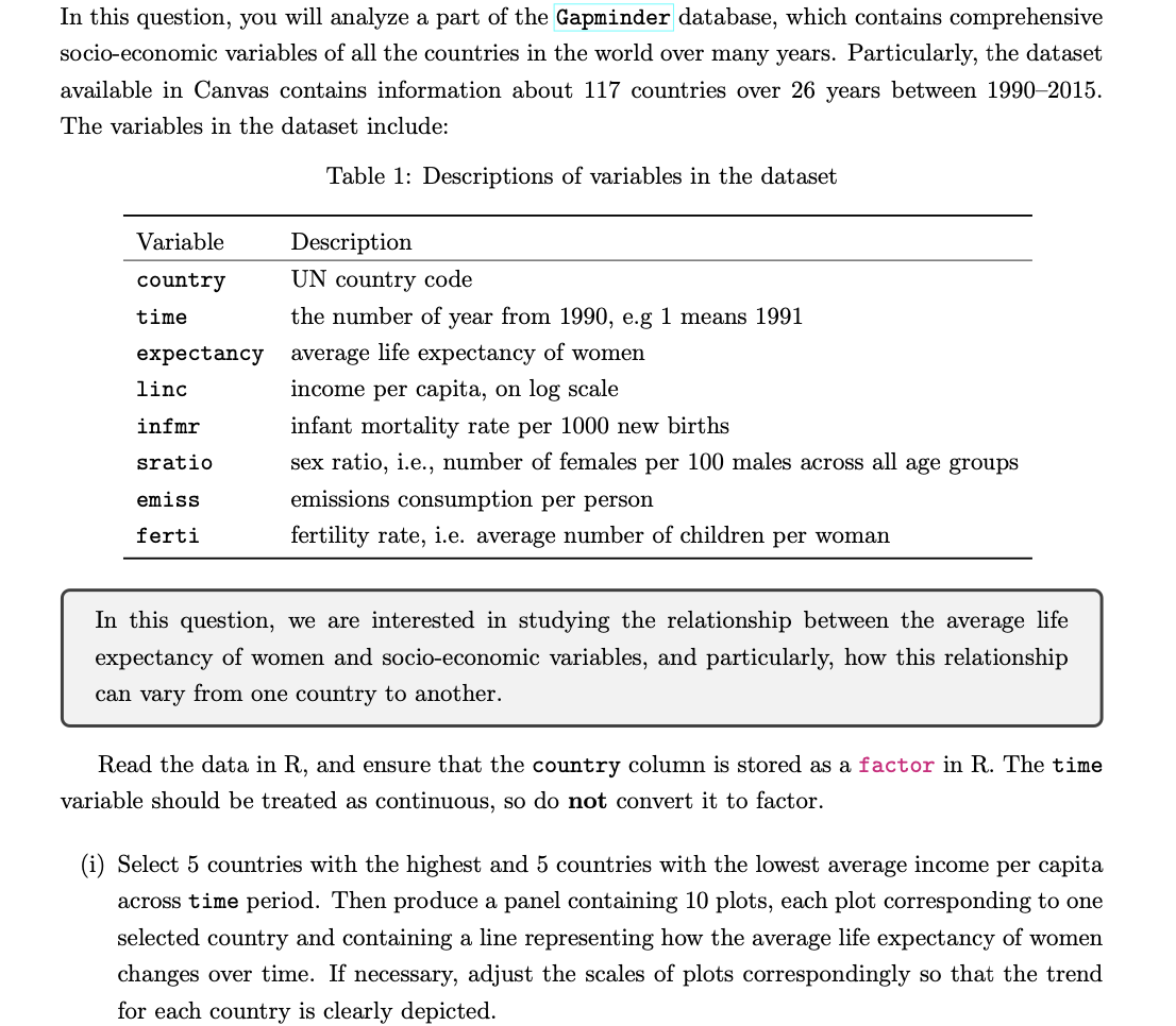 Solved I would like help with writing the code in RStudio | Chegg.com