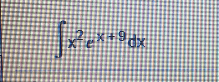 Solved Sxex+ddx | Chegg.com