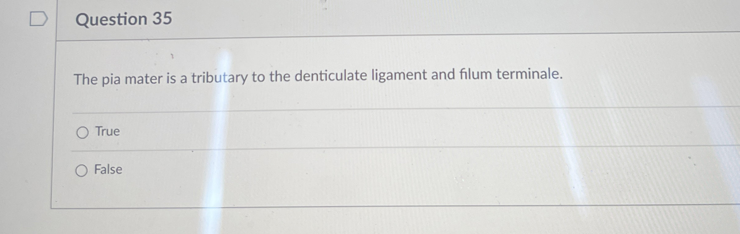 Solved Question 35The pia mater is a tributary to the | Chegg.com