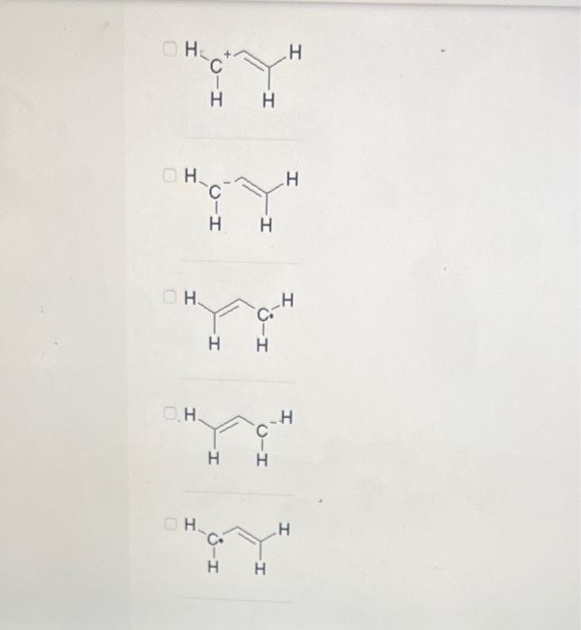 Solved Which of the following resonance structures are | Chegg.com