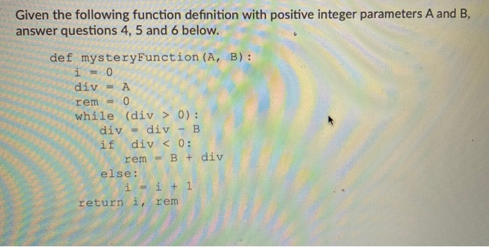 Solved Given the following function definition with positive | Chegg.com