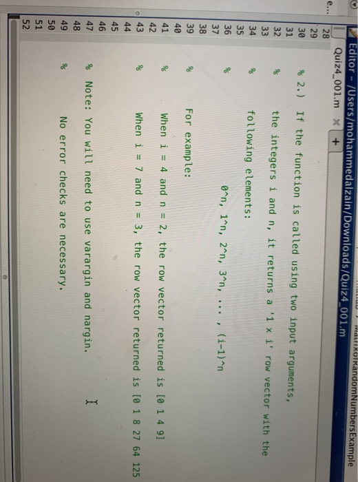 Solved clear all, clc * Create a local function (at the | Chegg.com