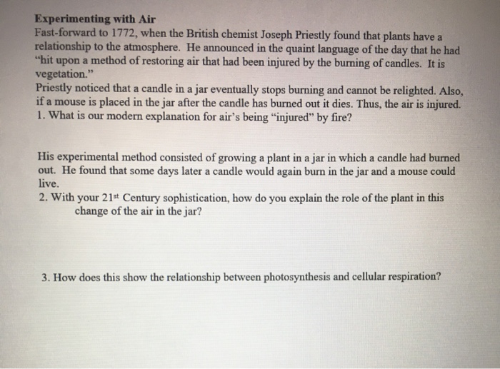 Solved Experimenting with Plants All too frequently we study | Chegg.com