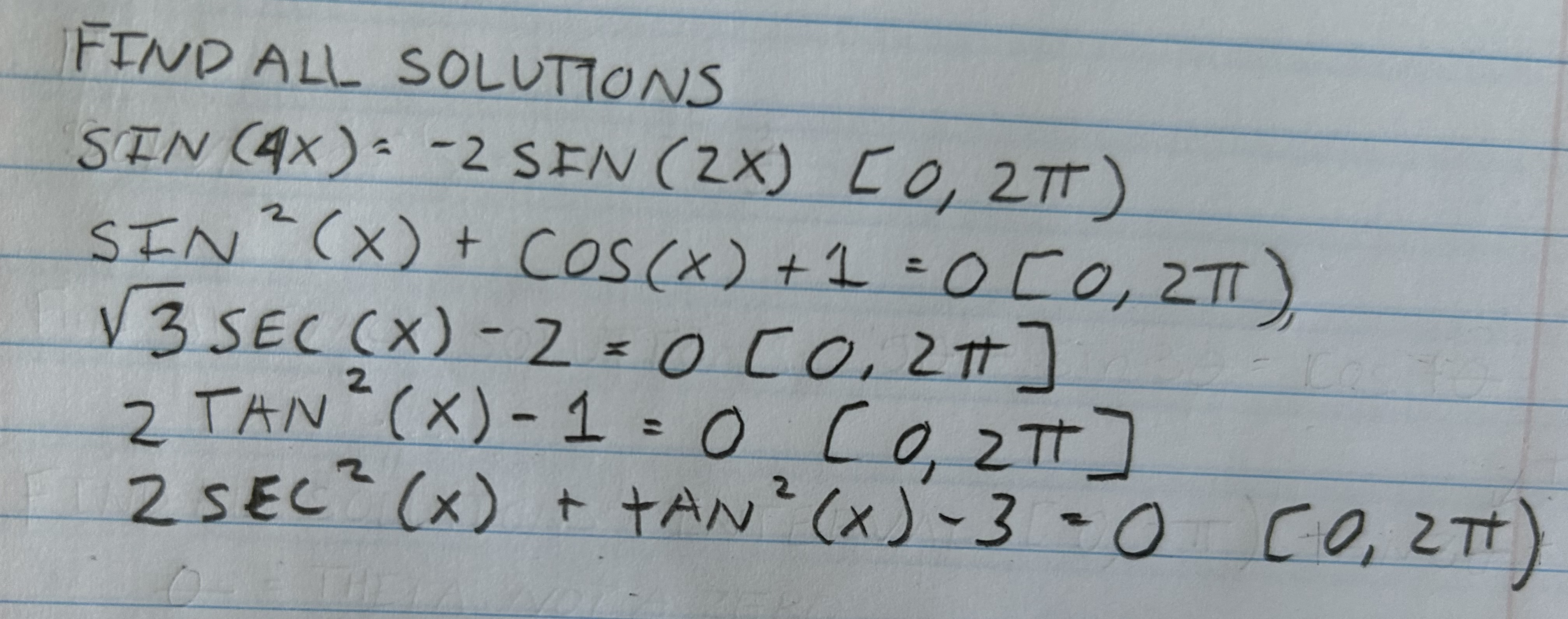 Solved FIND ALL | Chegg.com