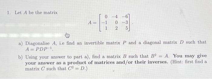 Solved Question 1 Consider The Function T R³ → R2 Given By